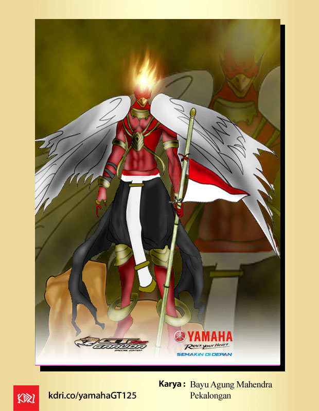 The Red Garuda with Hair Fire | HelloMotion.com